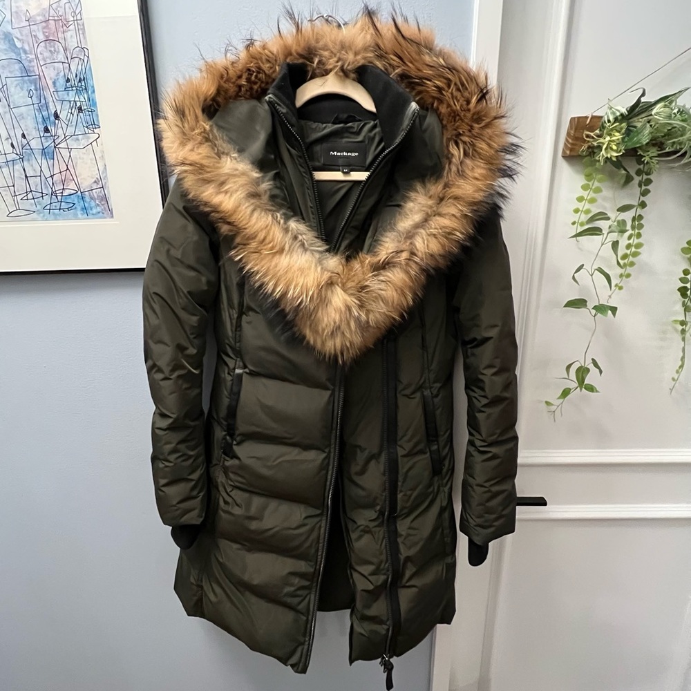 Mackage Kay Down Jacket Olive Green - Gem
